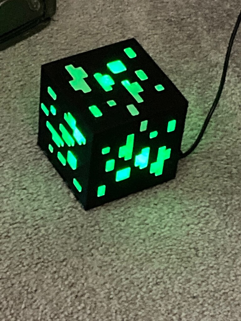 Minecraft ore cube for my nephews 10th - 3D Printing Gallery - 3D ...