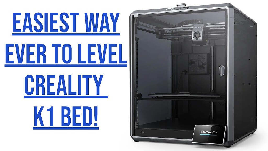 The Easiest Way EVER To Level The Creality K1 Bed - 3D Printing Space