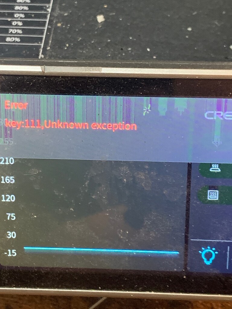 Error Key 111: Unkown Exception - 3D Printing Space