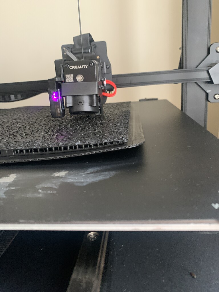 Corner of print lifted up - 3D Printing Space