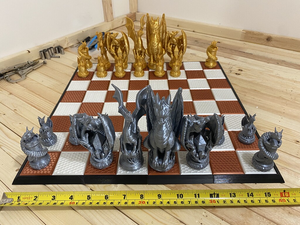 Dragon chess set - 3D Printing Gallery - 3D Printing Space