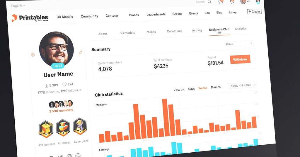 Printables to Launch Patreon-Like Subscription Service - 3D Printing ...