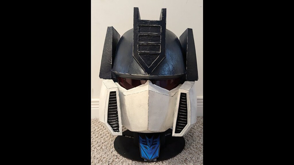 G1 Transformers Soundwave helmet - 3D Printing Gallery - 3D Printing Space