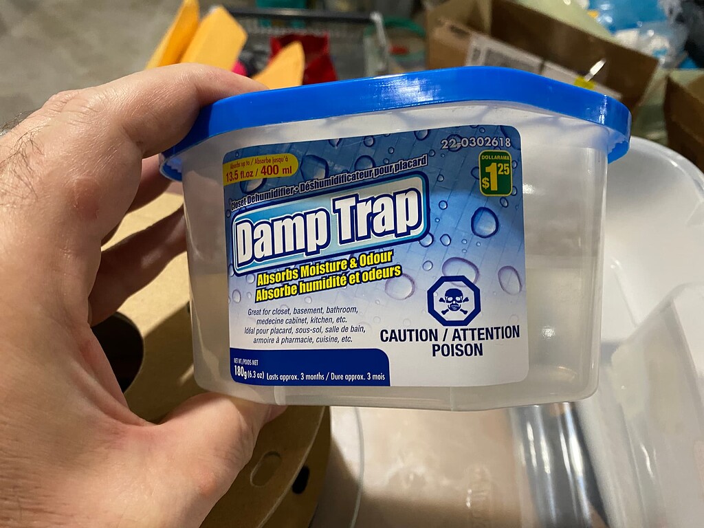 "Damp Trap" in a filament dry box - 3D Printing Space