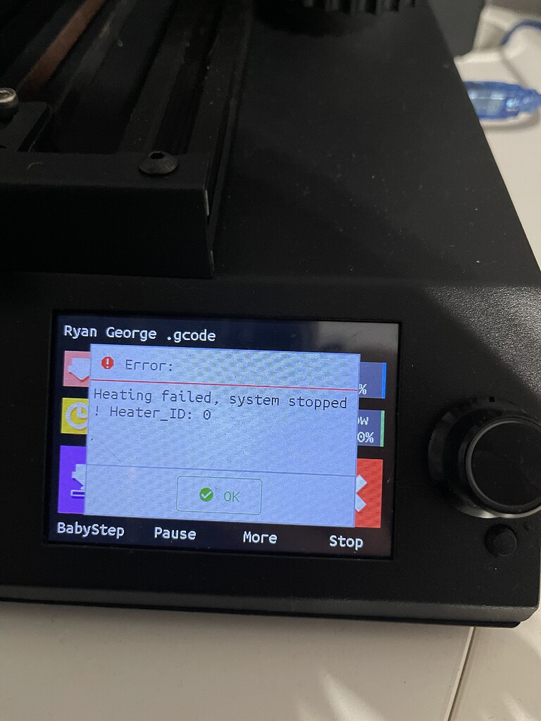 Error: Heater_ID: 0 - BigTreeTech Biqu B1 - 3D Printing Space
