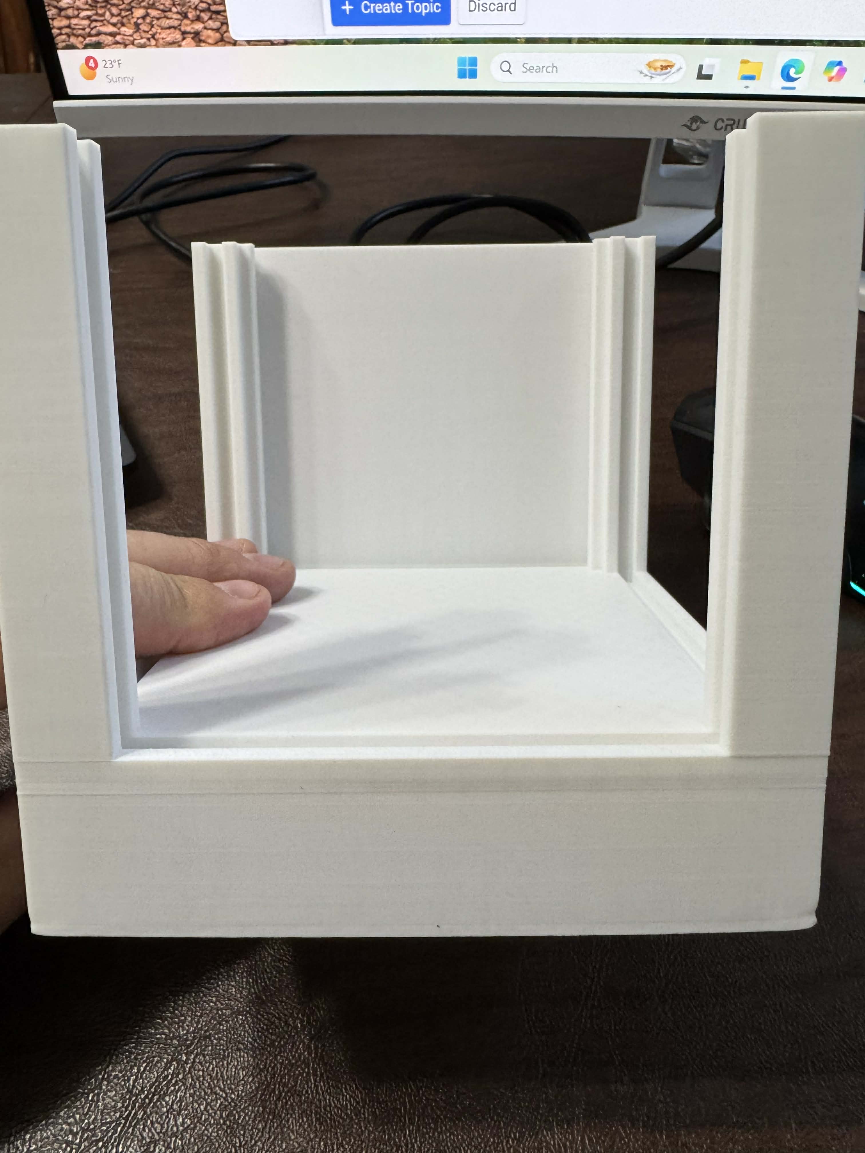 Printer lines and warping - 3D Printing Space